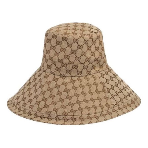 Gucci | Accessories | Gucci Tan Monogram Bucket Hat | Poshmark